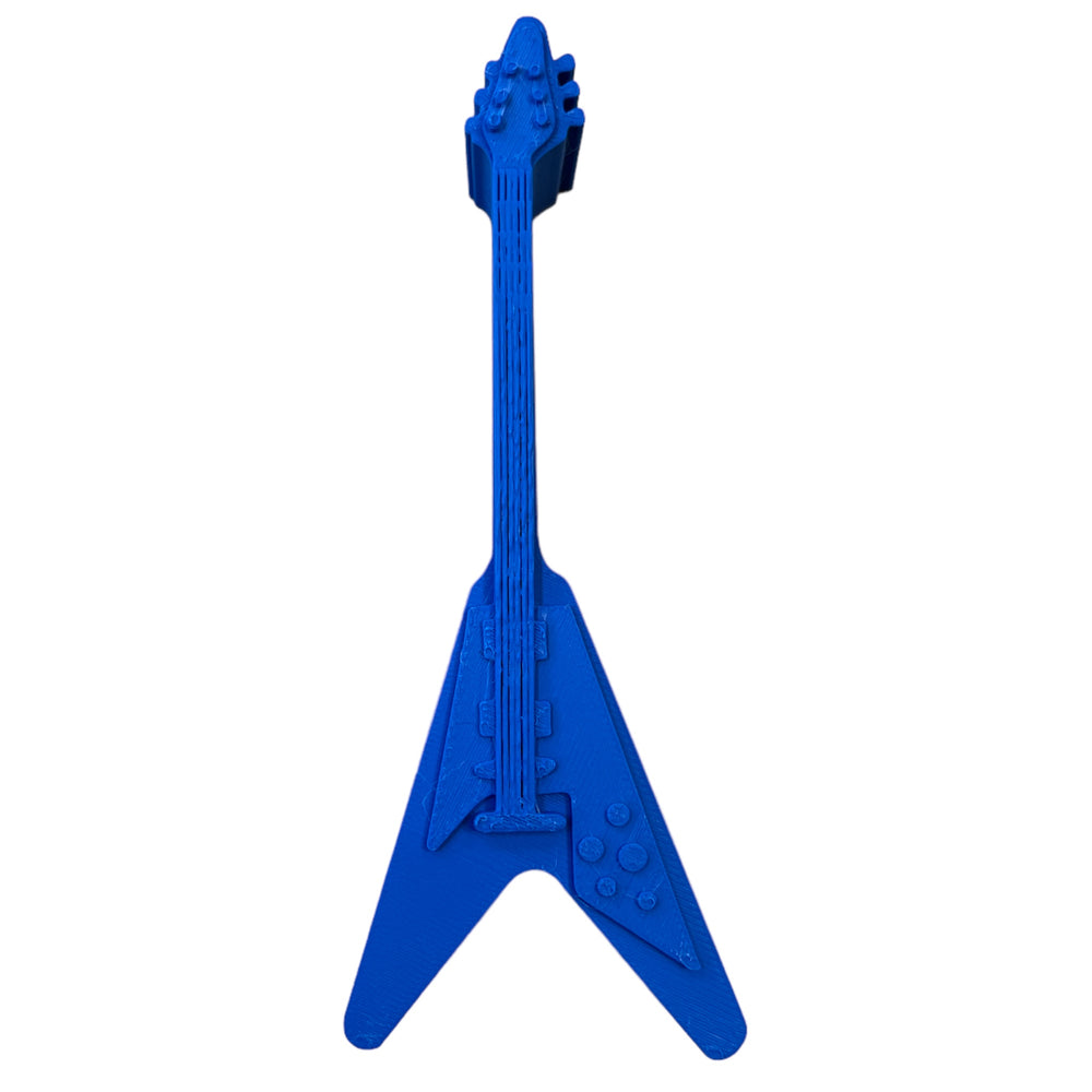 3D Printed Flying V Pick Holder (Blue)
